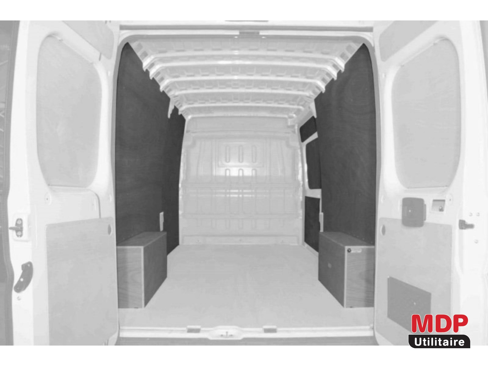 MDP Utilitaire - Kit +Portes AR Haute ss Plancher (7 m3) 29L10.29L12 1 ...